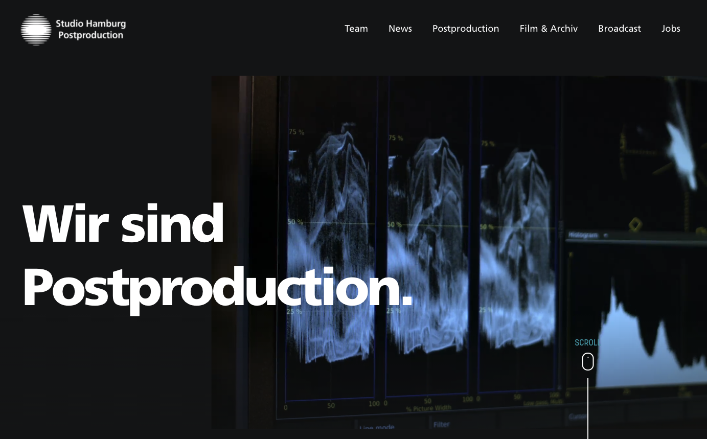 Startseite - Studio Hamburg - Postproduction